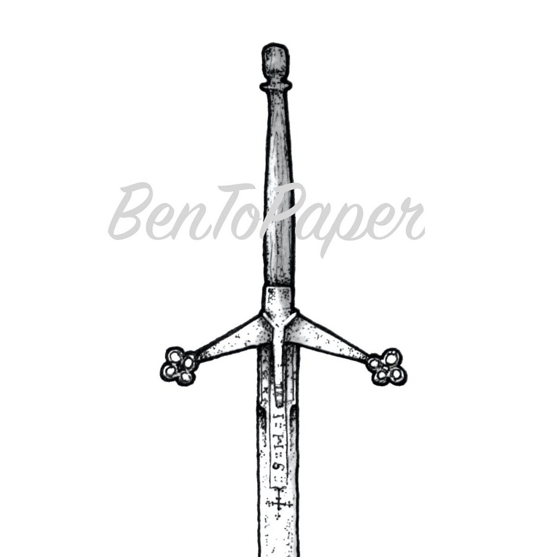 Scottish Claymore Sword Illustration - DIGITAL DOWNLOAD - Etsy