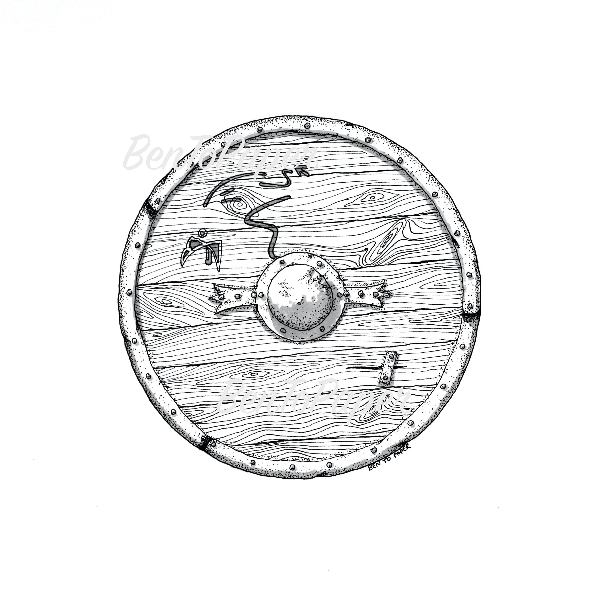 Ragnar Lothbrok Viking Shield - DIGITAL DOWNLOAD - Etsy