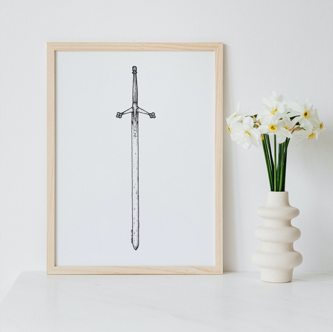 Scottish Claymore Sword Illustration - DIGITAL DOWNLOAD - Etsy