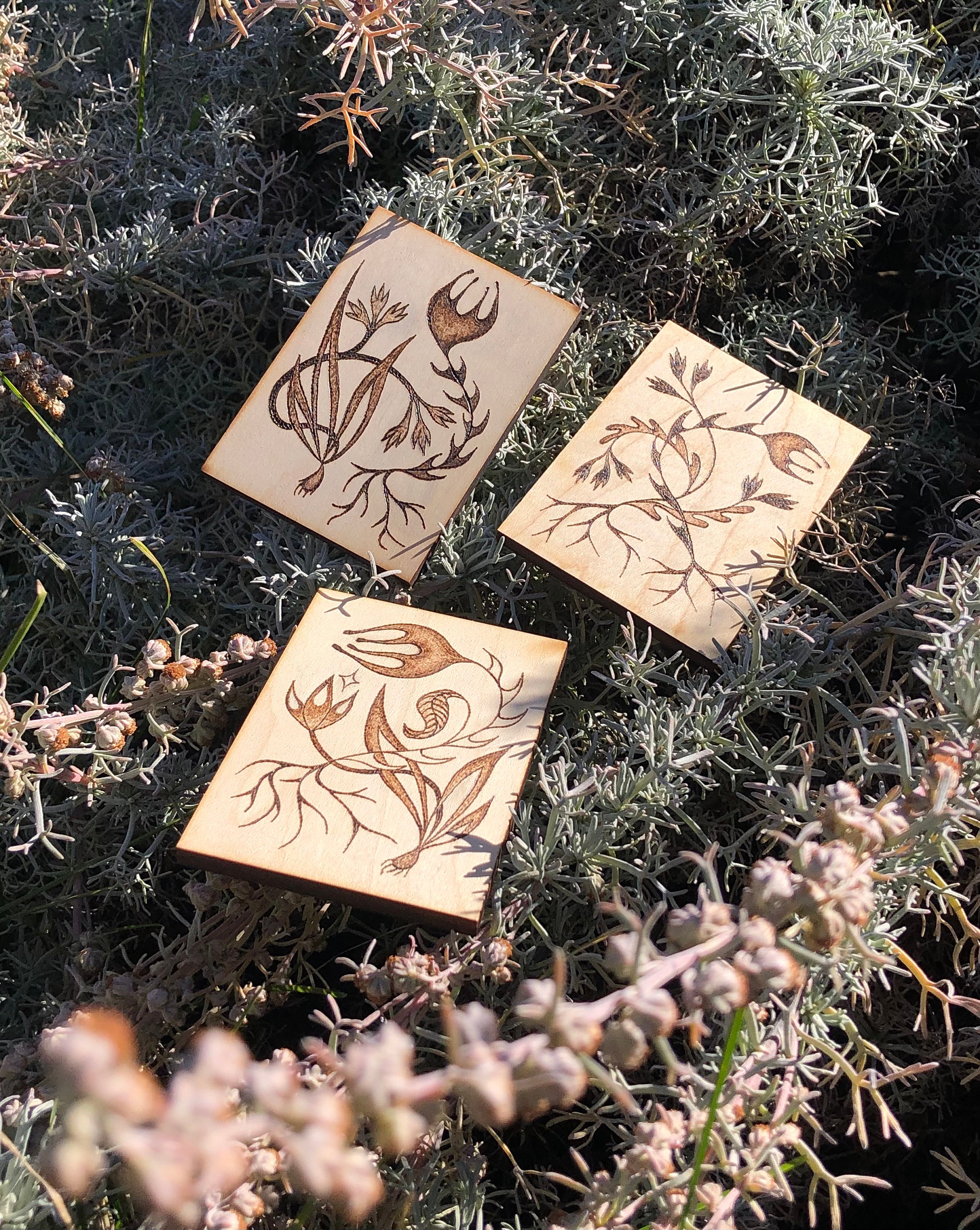 Tangled Weeds No. 3 .:. Wood Burning Art - Etsy