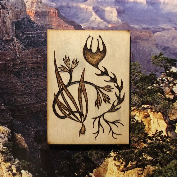 Tangled Weeds No. 3 .:. Wood Burning Art - Etsy