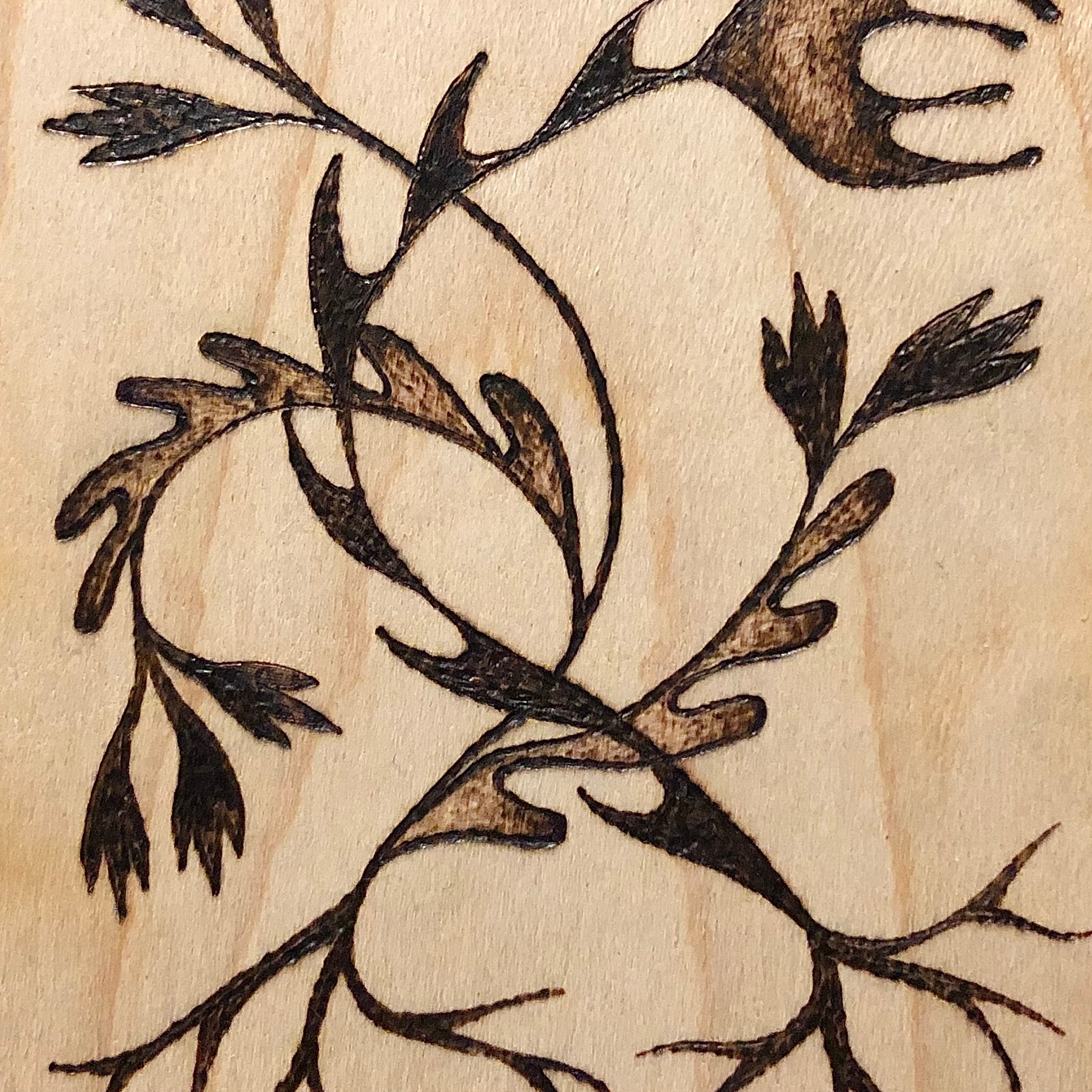Tangled Weeds No. 1 .:. Wood Burning Art - Etsy