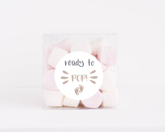 Ready to Pop Stickers Baby Shower Stickers Baby Shower | Etsy