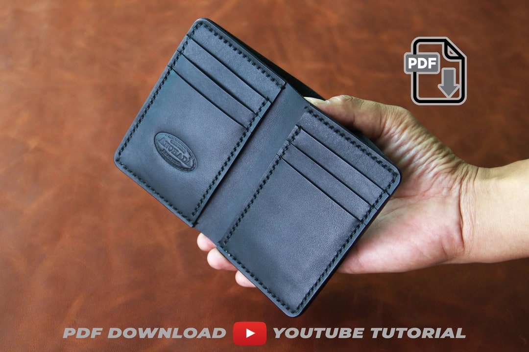 8 Pockets Vertical Bifold Wallet - PDF Template With Tutorial Video ...