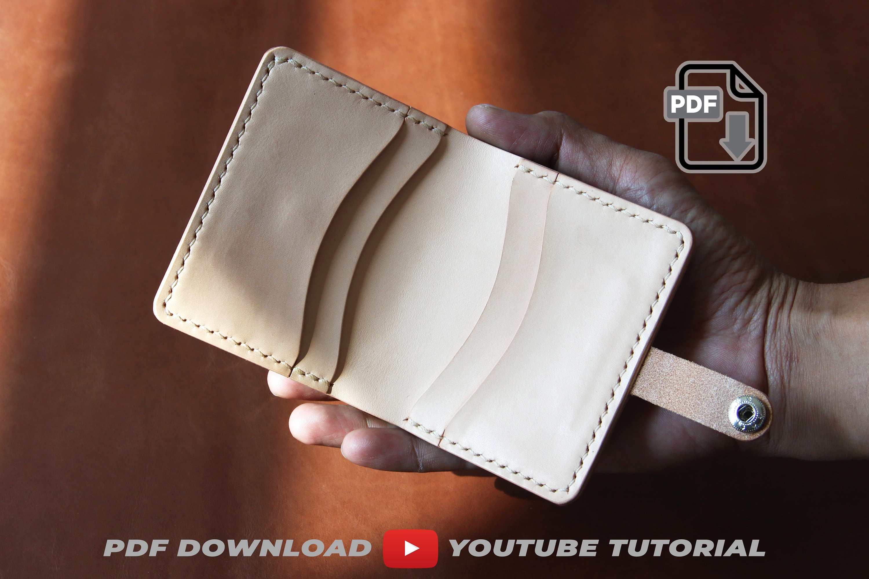 PDF Pattern, Women Small Wallet 4 Pockets & 1 Cash Slot PDF Template ...