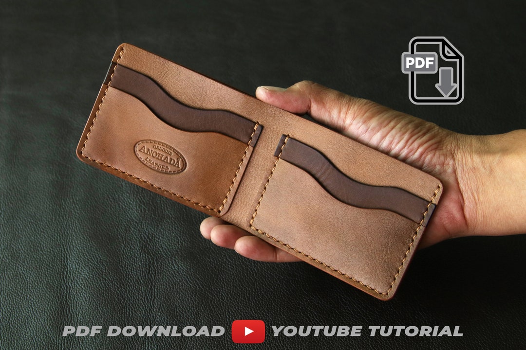 4 Pockets Bifold Wallet - PDF Pattern With Tutorial Video || PDF A4 ...