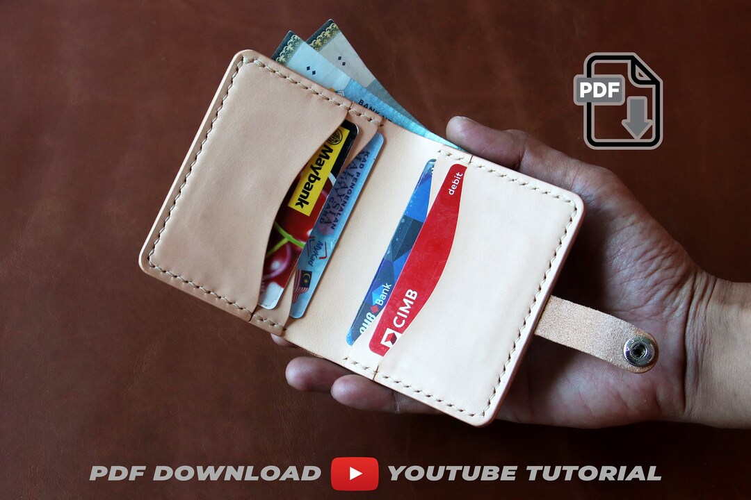 PDF Pattern, Women Small Wallet 4 Pockets & 1 Cash Slot || Letter and ...