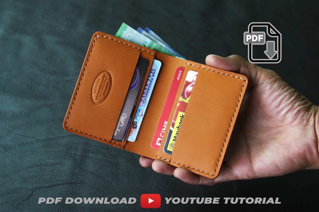 Minimalist Bifold Wallet, PDF Pattern With Tutorial Video - Letter & A4 ...