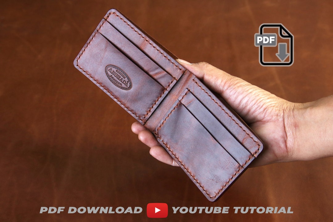 PDF Pattern Small Bifold Wallet, 6 Pockets 1 Cash Slot, With Tutorial ...