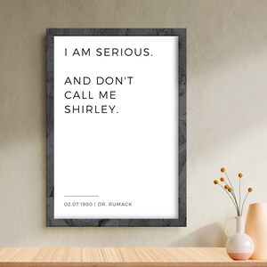 Airplane Movie Quote - Dr. Rumack - Printable Wall Art in Over 15 Sizes ...