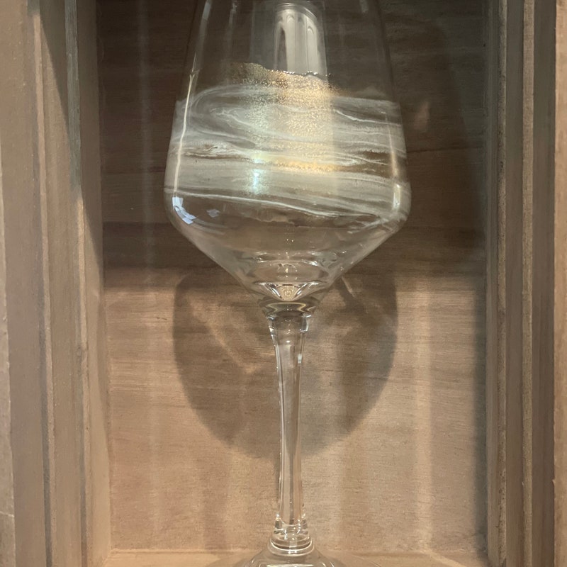 Alcohol Ink Wine Glasses - Etsy