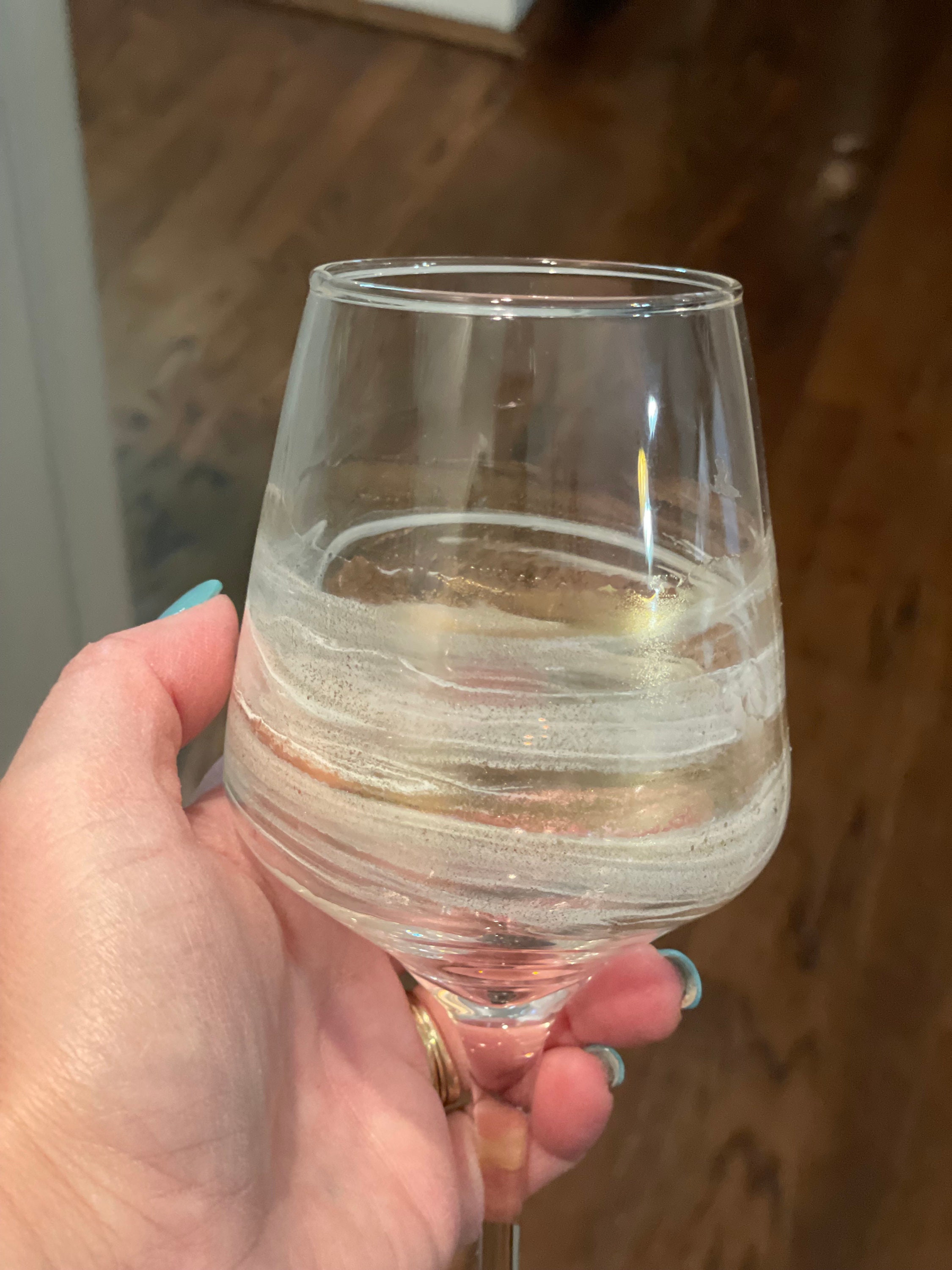 Alcohol Ink Wine Glasses- Set of 4 - Etsy