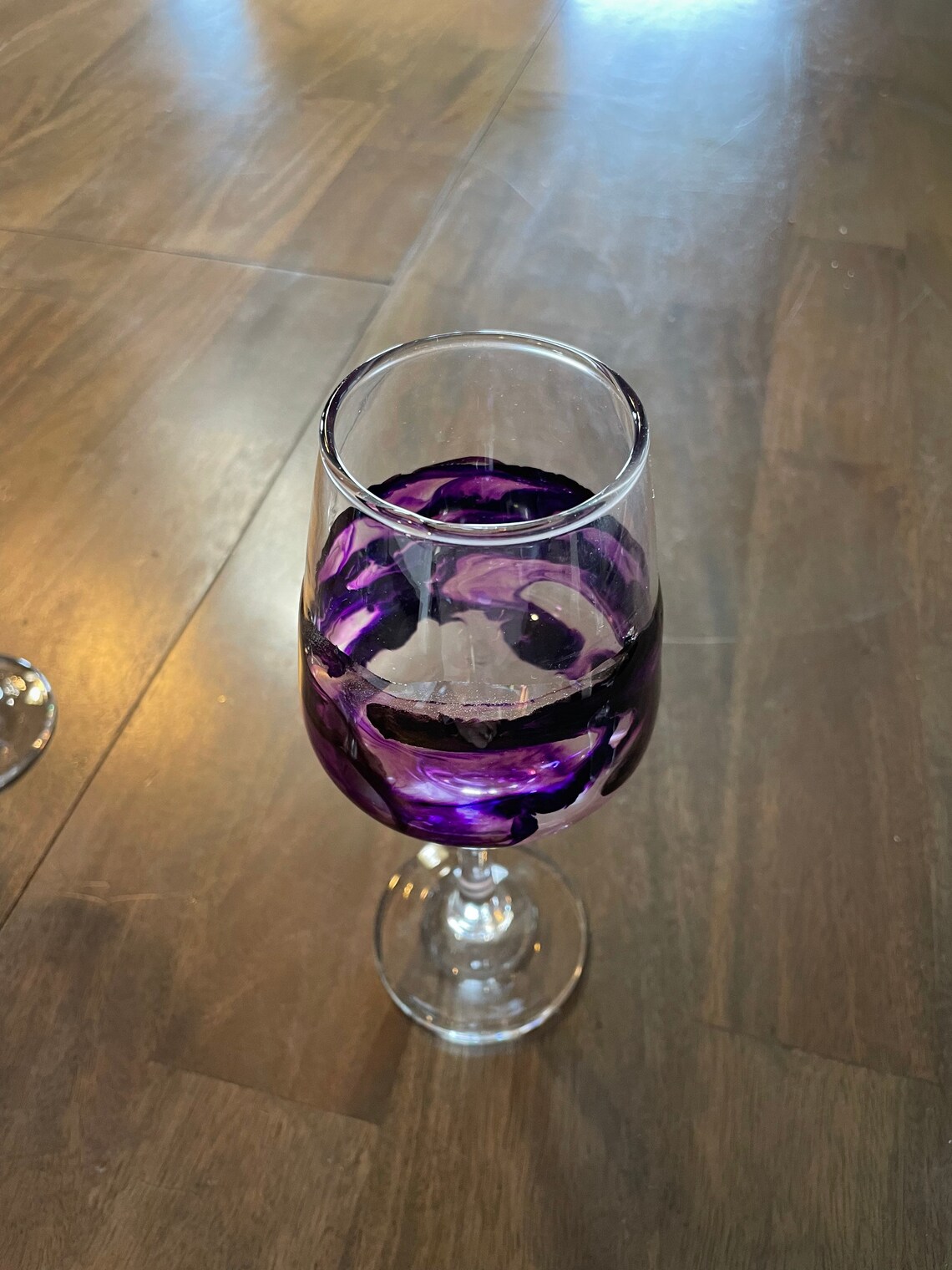 Alcohol Ink Wine Glasses Set of 4 - Etsy