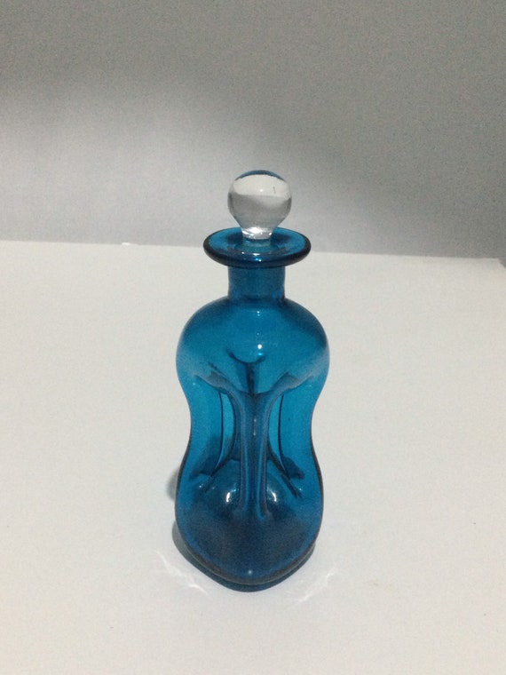 Antique Glass Miniature Glug Glug Decanter Perfume Bottle - Etsy
