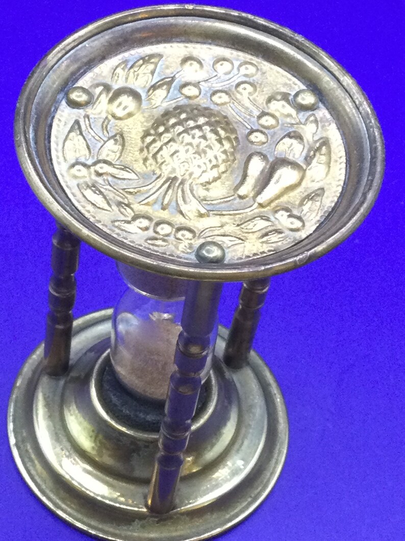 Antique/vintage Egg Timer With Fruit Design, Kitchenalia ,brass and ...