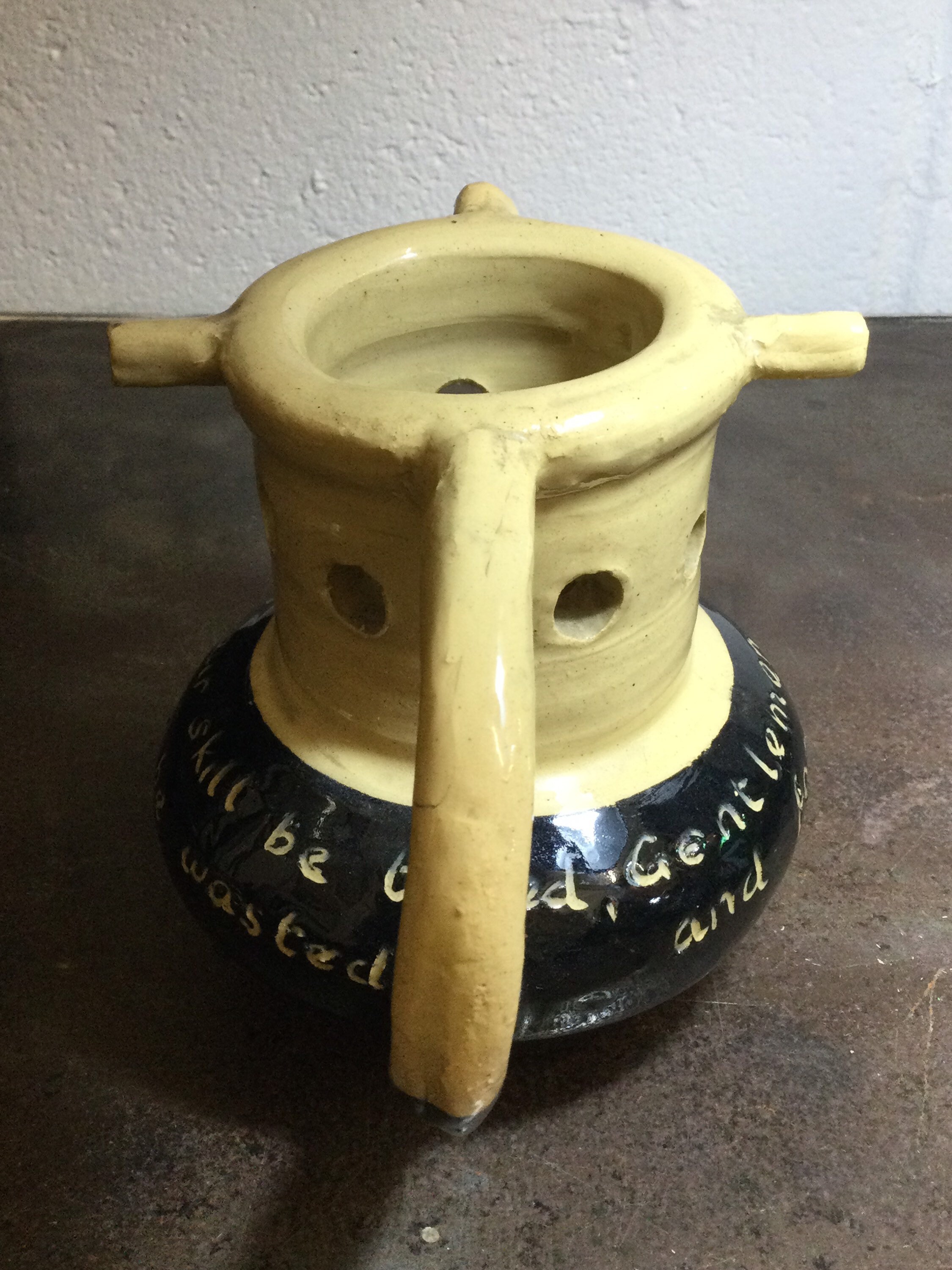 Rare Antique Motto Ware Puzzle Jug ,devon Ware, Antique Puzzle Jug - Etsy