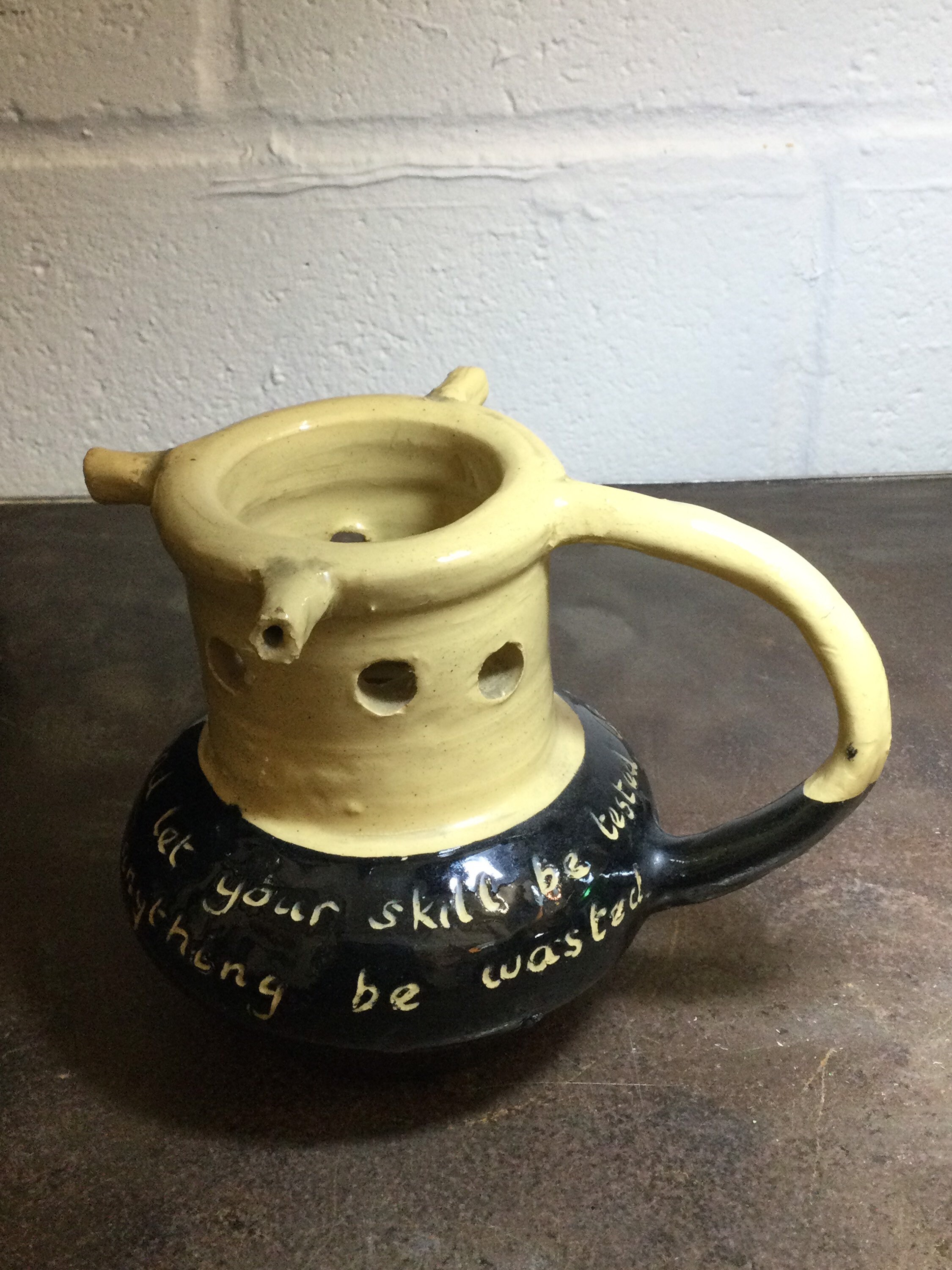 Rare Antique Motto Ware Puzzle Jug ,devon Ware, Antique Puzzle Jug - Etsy