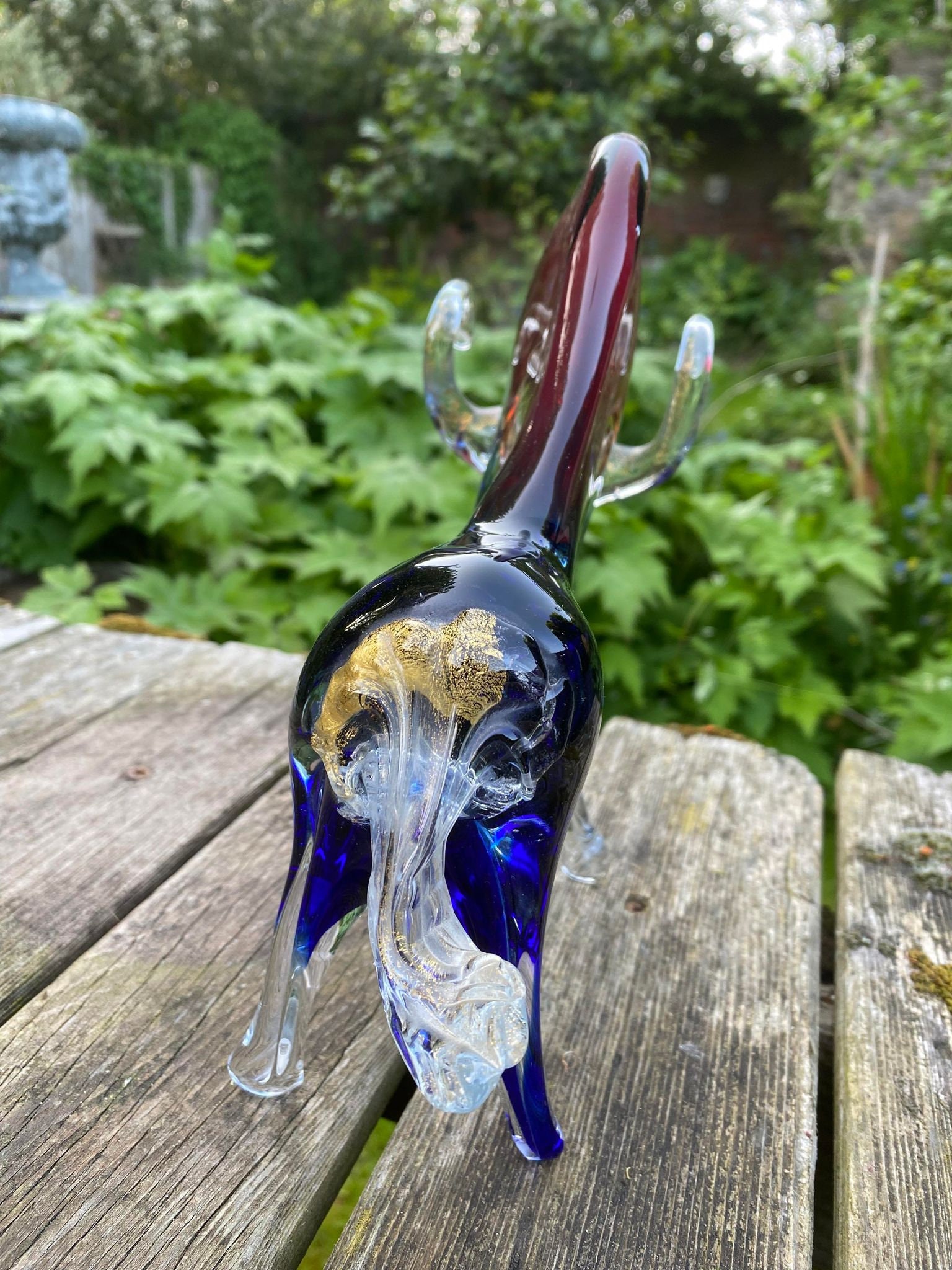 Murano Glass Bull Italian Glass 1950s Mid Century Glass by Sommerso - Etsy