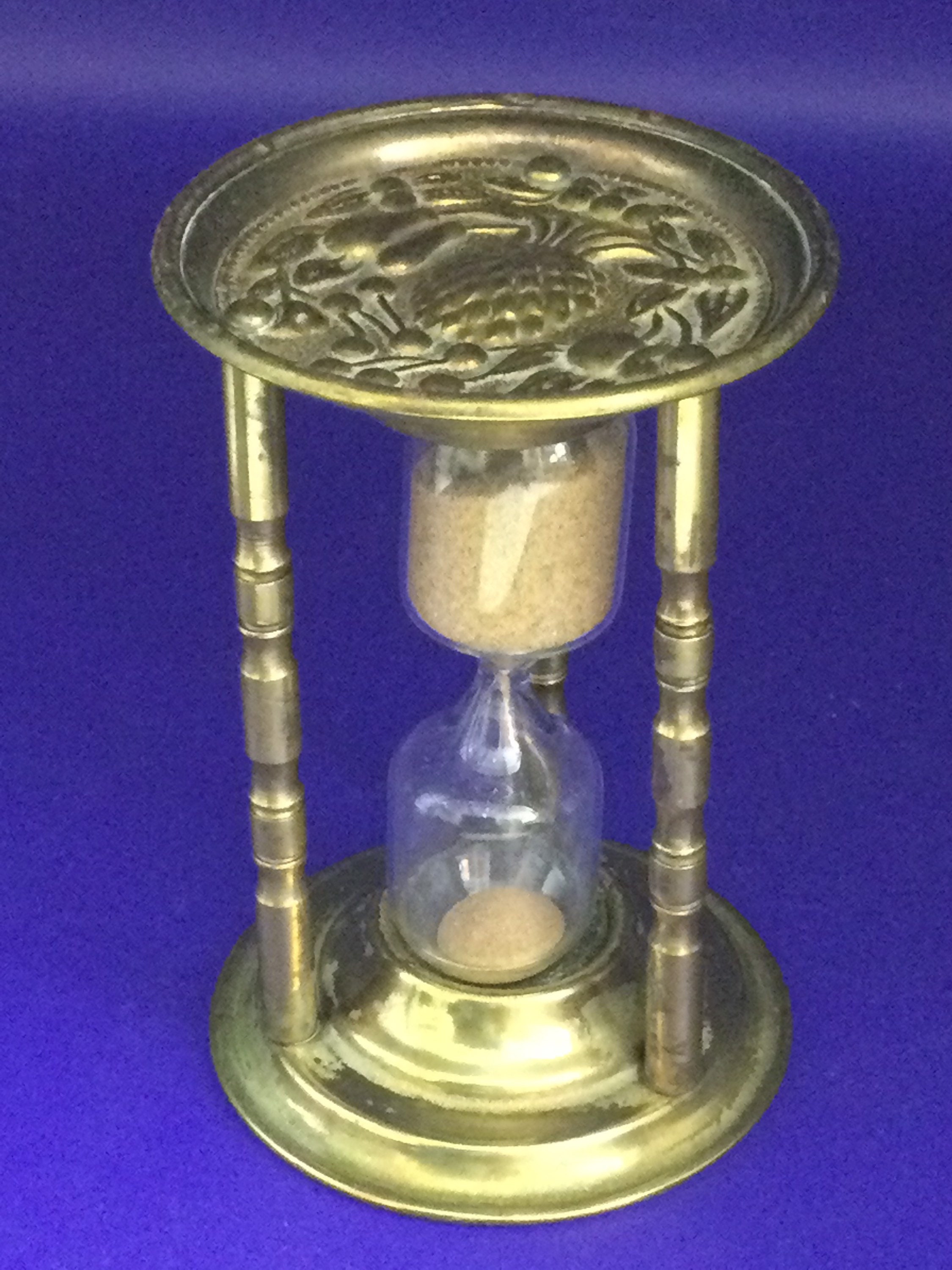 Antique/vintage Egg Timer With Fruit Design, Kitchenalia ,brass and ...