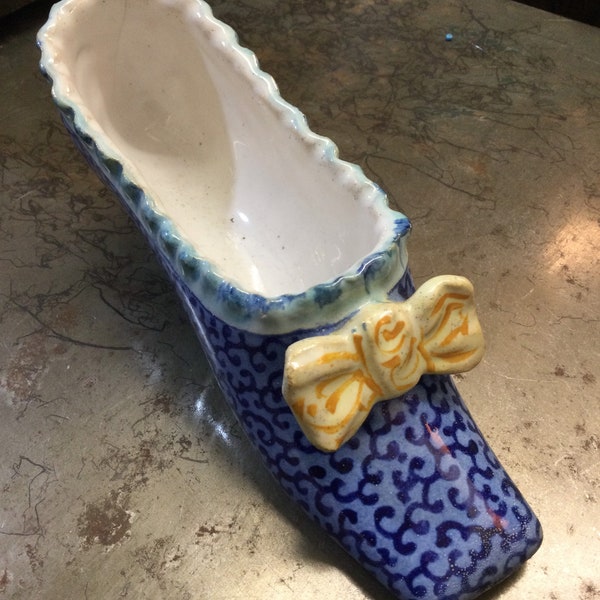 Antique Pottery Shoe - Etsy