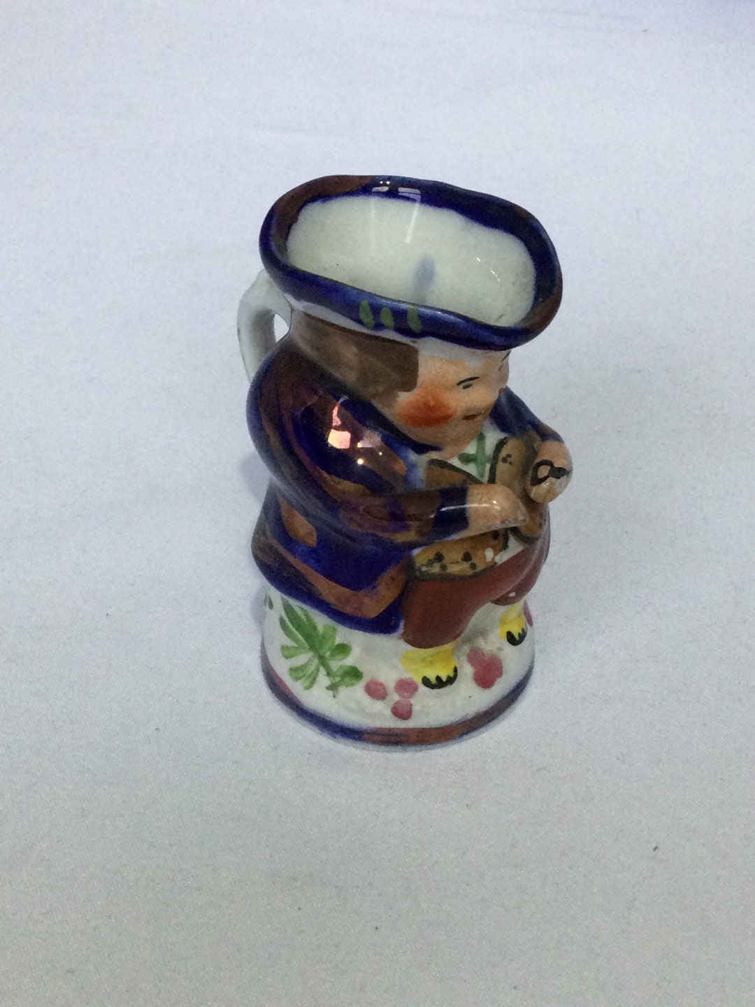 Antique Miniature Toby Jug ,19th Century, Victorian Copper Lustre - Etsy UK