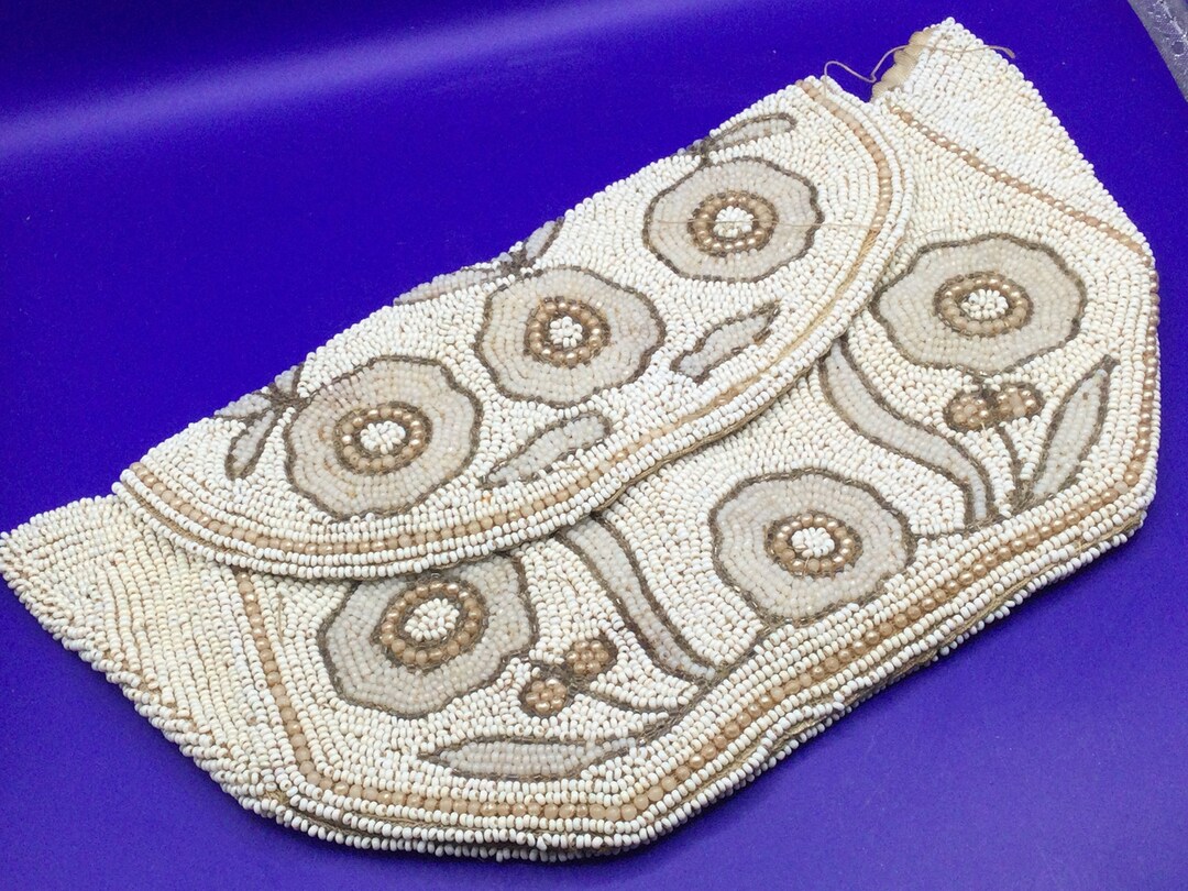 1920s Beadwork Evening Bag Amazing Quality, Art Deco Handbag, Antique ...