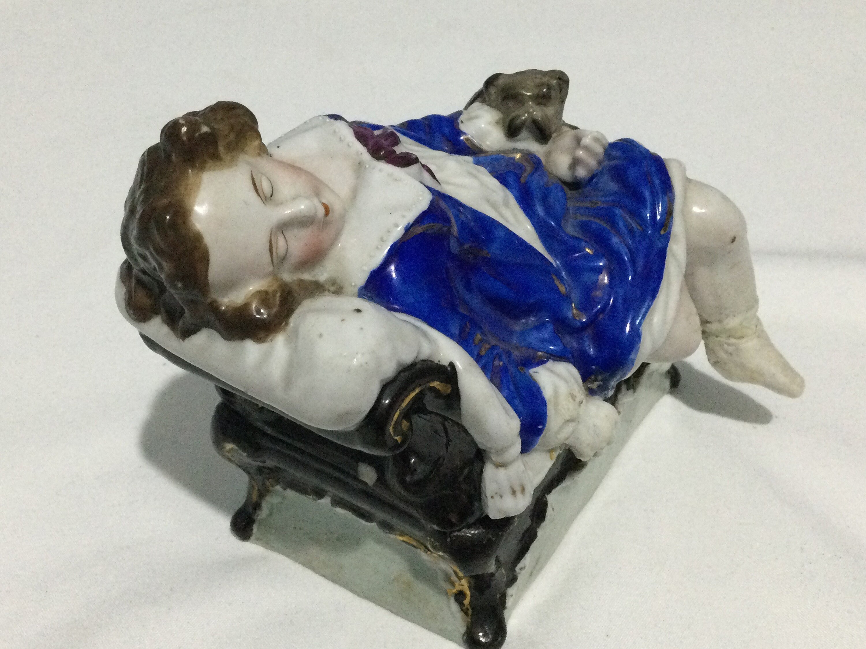 Antique Porcelain Trinket Box Victorian Porcelainjewellery | Etsy