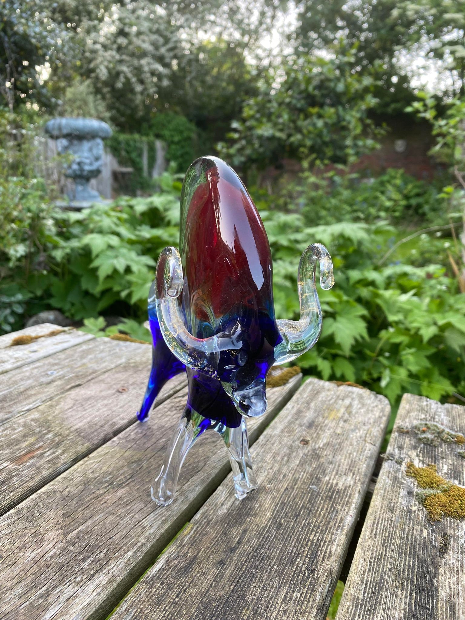 Murano Glass Bull Italian Glass 1950s Mid Century Glass by Sommerso - Etsy
