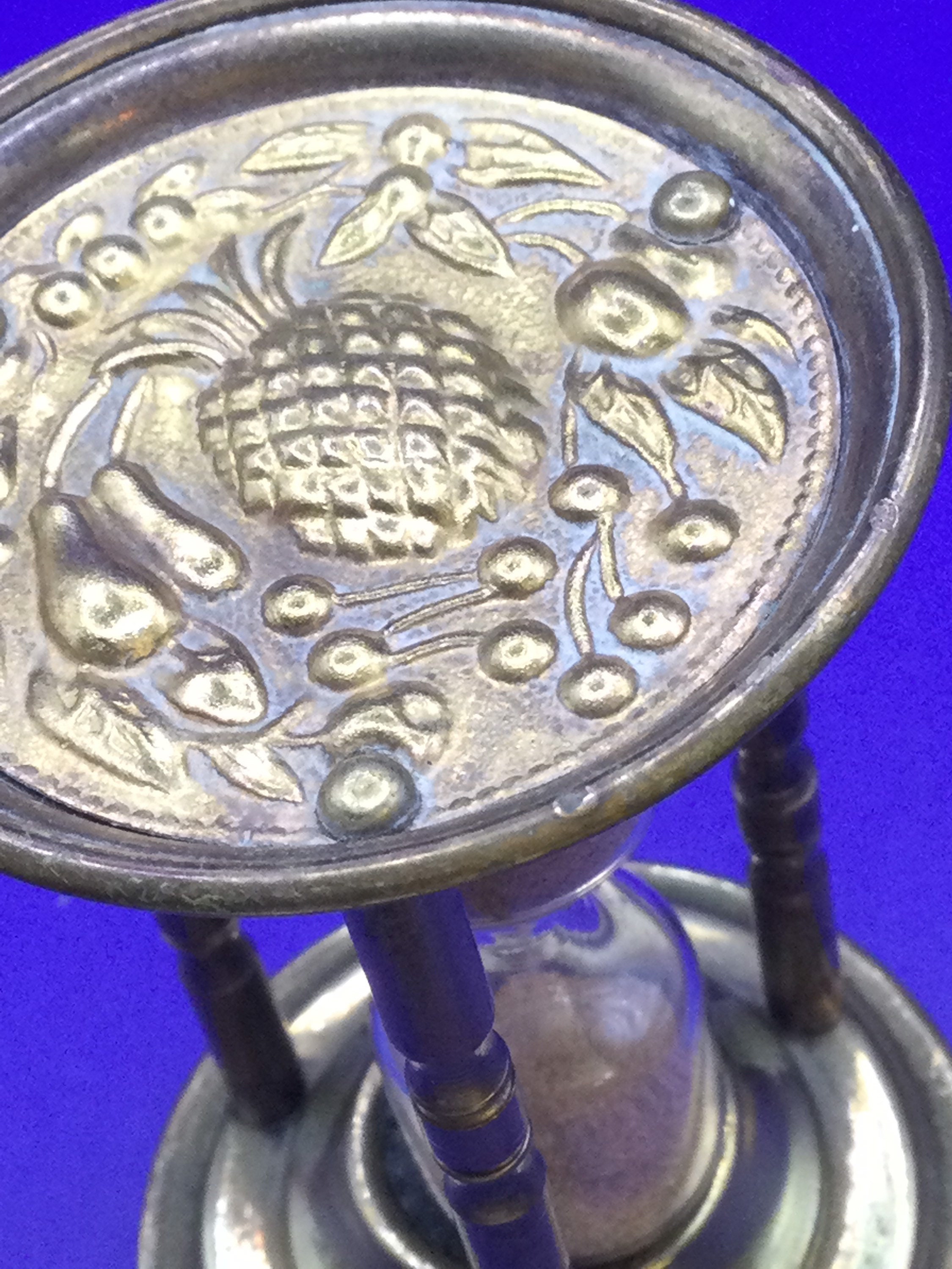 Antique/vintage Egg Timer With Fruit Design, Kitchenalia ,brass and ...