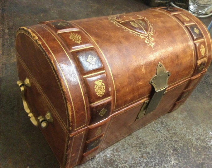 Vintage G Papini of Florence Leather Jewellery Box , Jewelry Boxes ...
