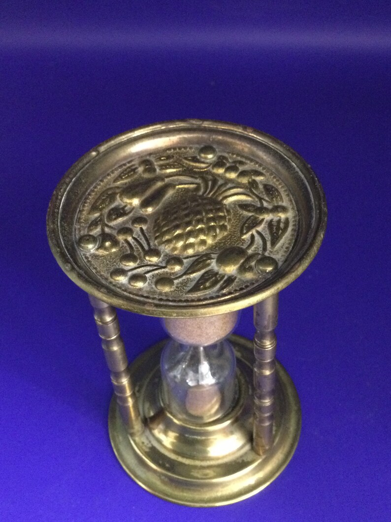 Antique/vintage Egg Timer With Fruit Design, Kitchenalia ,brass and ...