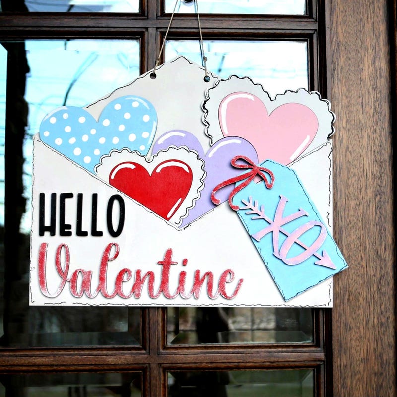 Hello Valentine Envelope - Etsy