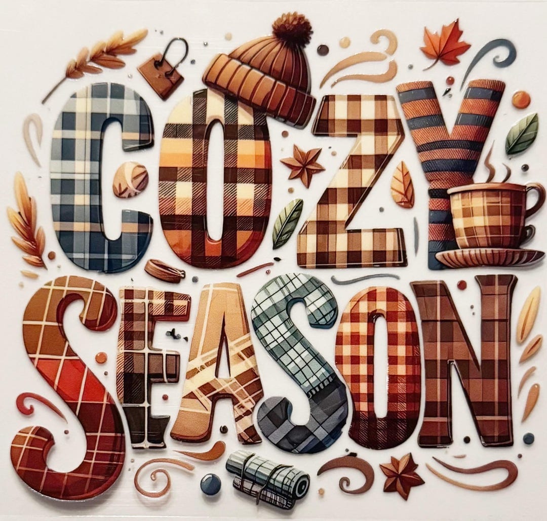 Cozy Season - UVDTF Decal - Etsy
