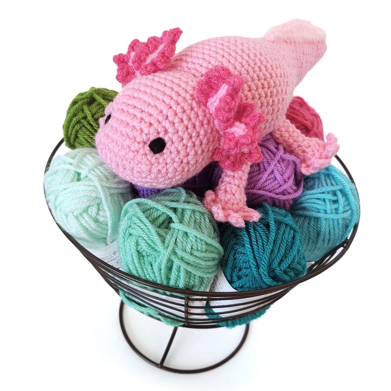 PATTERN - Candy the Axolotl, Crochet Toy Pattern (amigurumi PDF ...