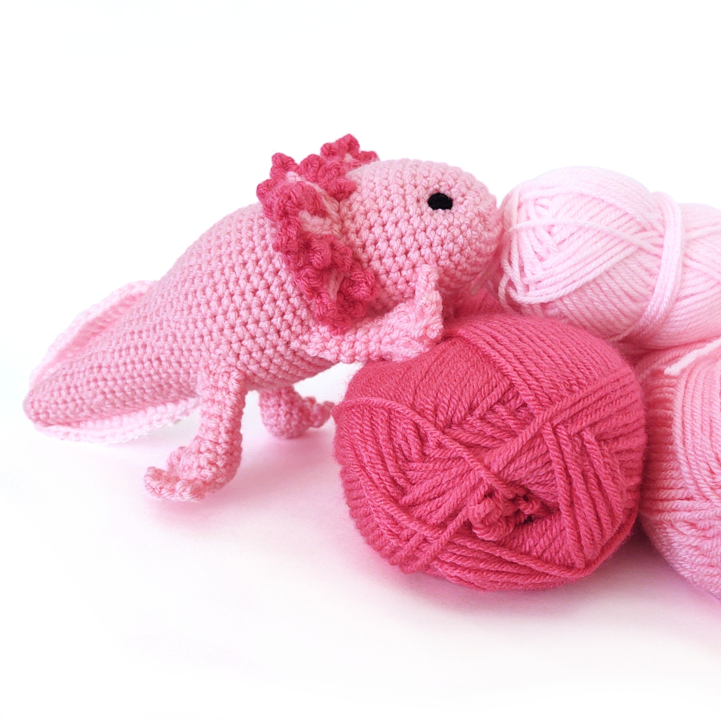 PATTERN Candy the Axolotl, Crochet Toy Pattern amigurumi PDF Tutorial ...