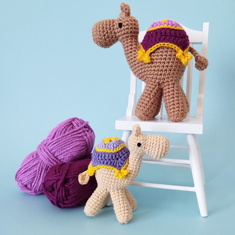 PATTERN - Lil Caramel the Camel, Mini Crochet Stuffed Toy (amigurumi ...