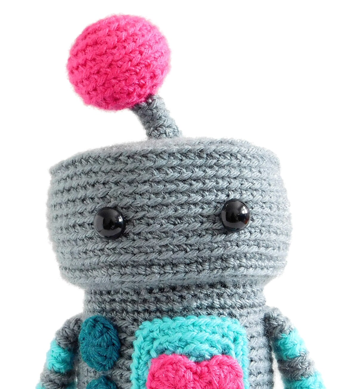 PATTERN - Ruby the Robot, Crochet Plush Toy (amigurumi PDF Tutorial) - Etsy