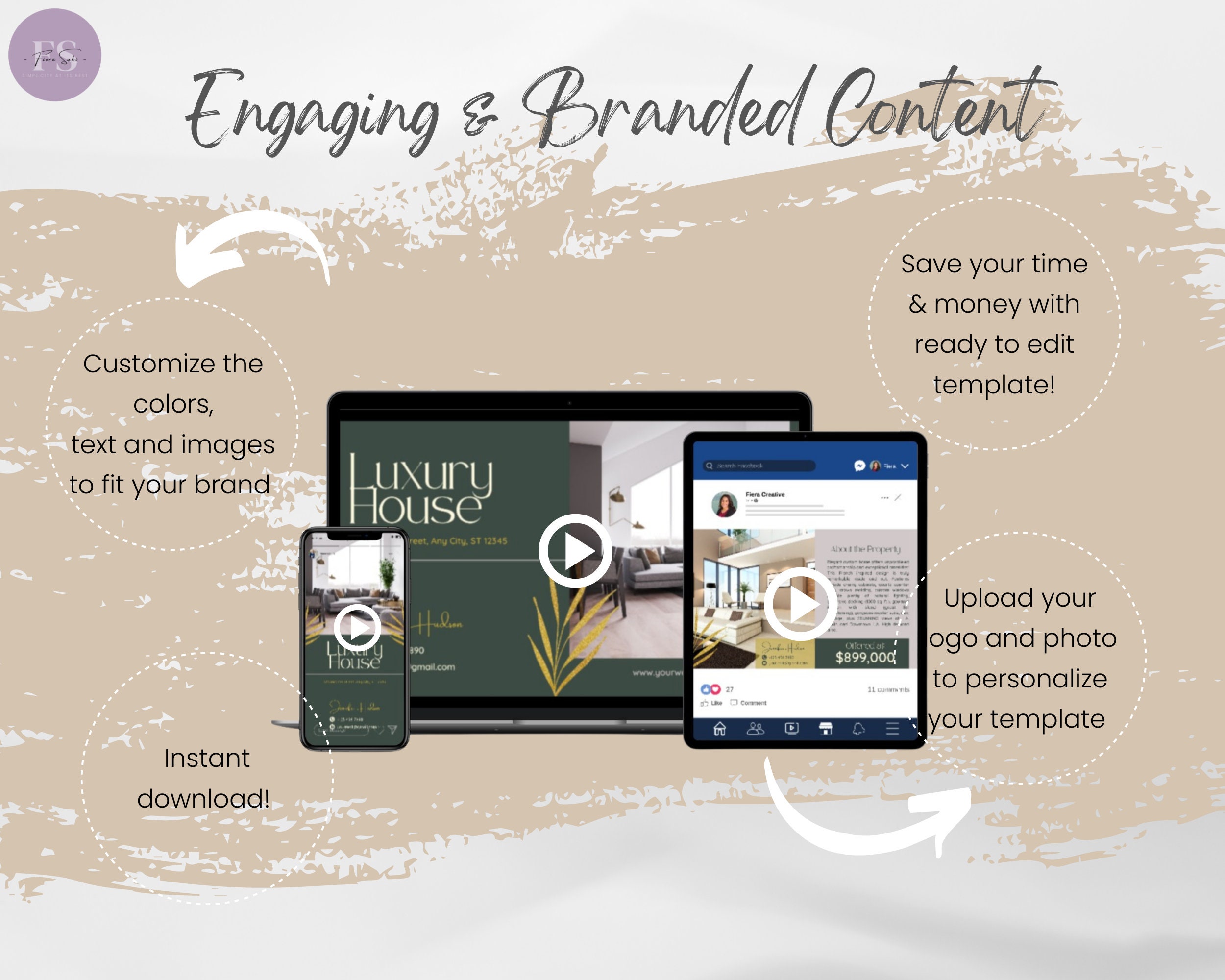 Realtor Video Template: Instagram & Facebook Marketing (canva) - Etsy