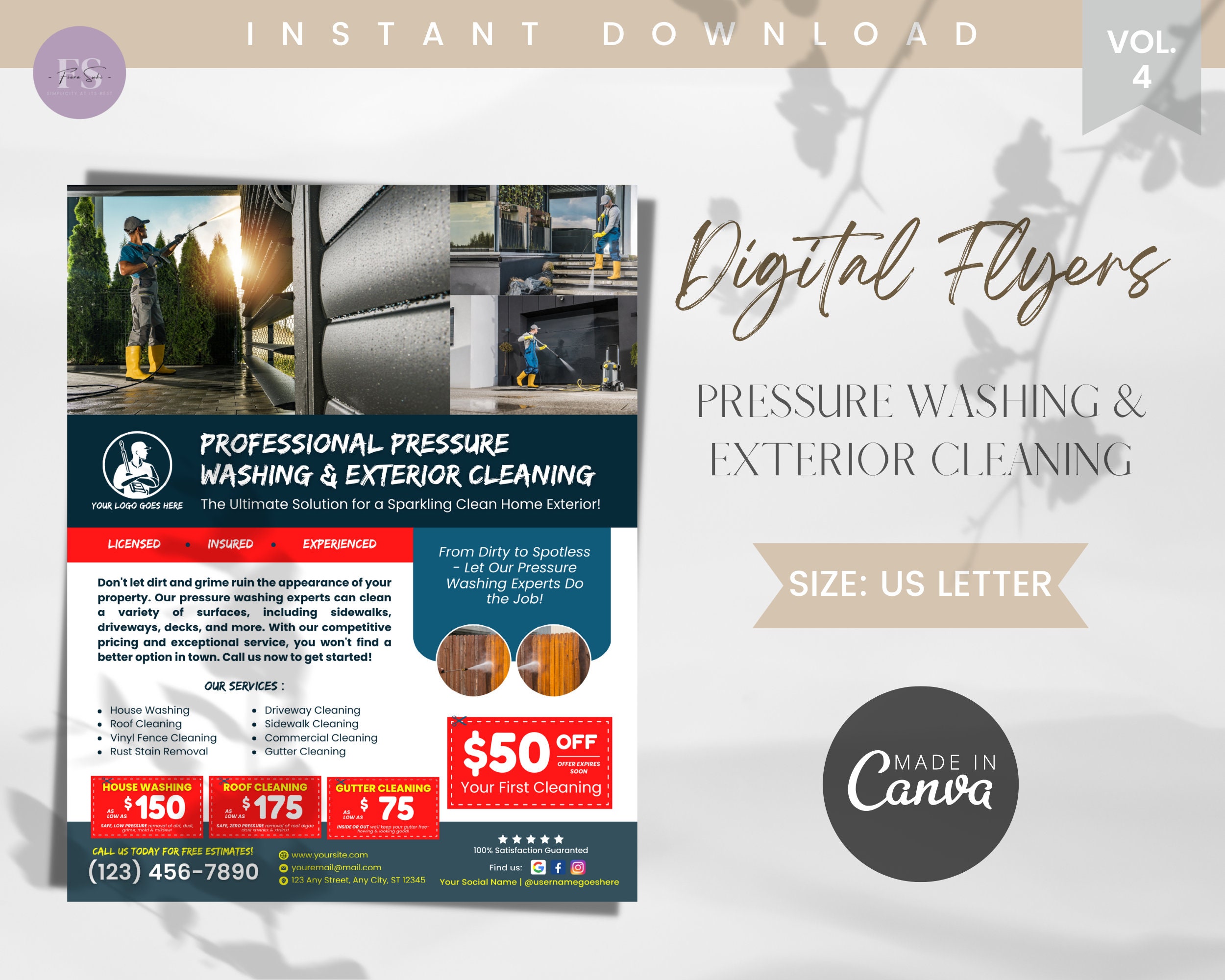 Roof Cleaning Flyers