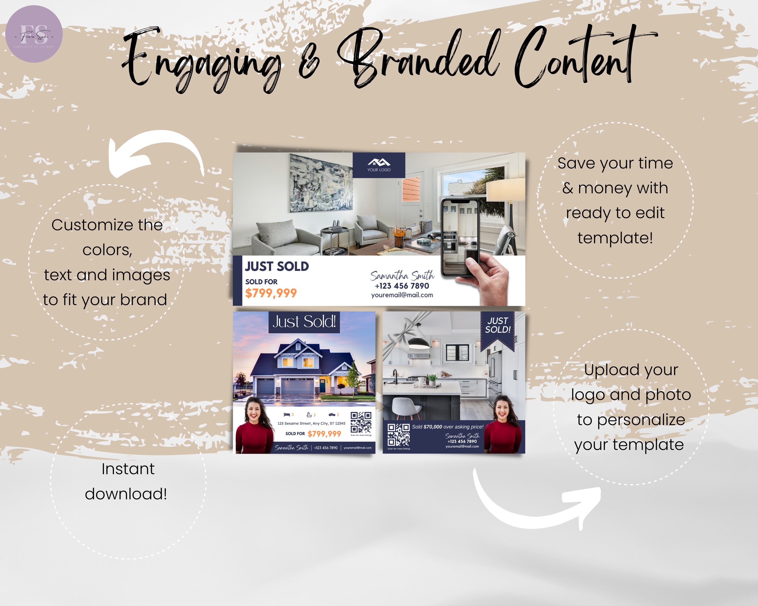 40 Just Sold Posts, Just Sold Social Media Posts, Real Estate Instagram ...