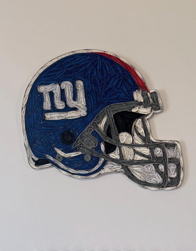NY Giants Paper Quilled Helmet. - Etsy