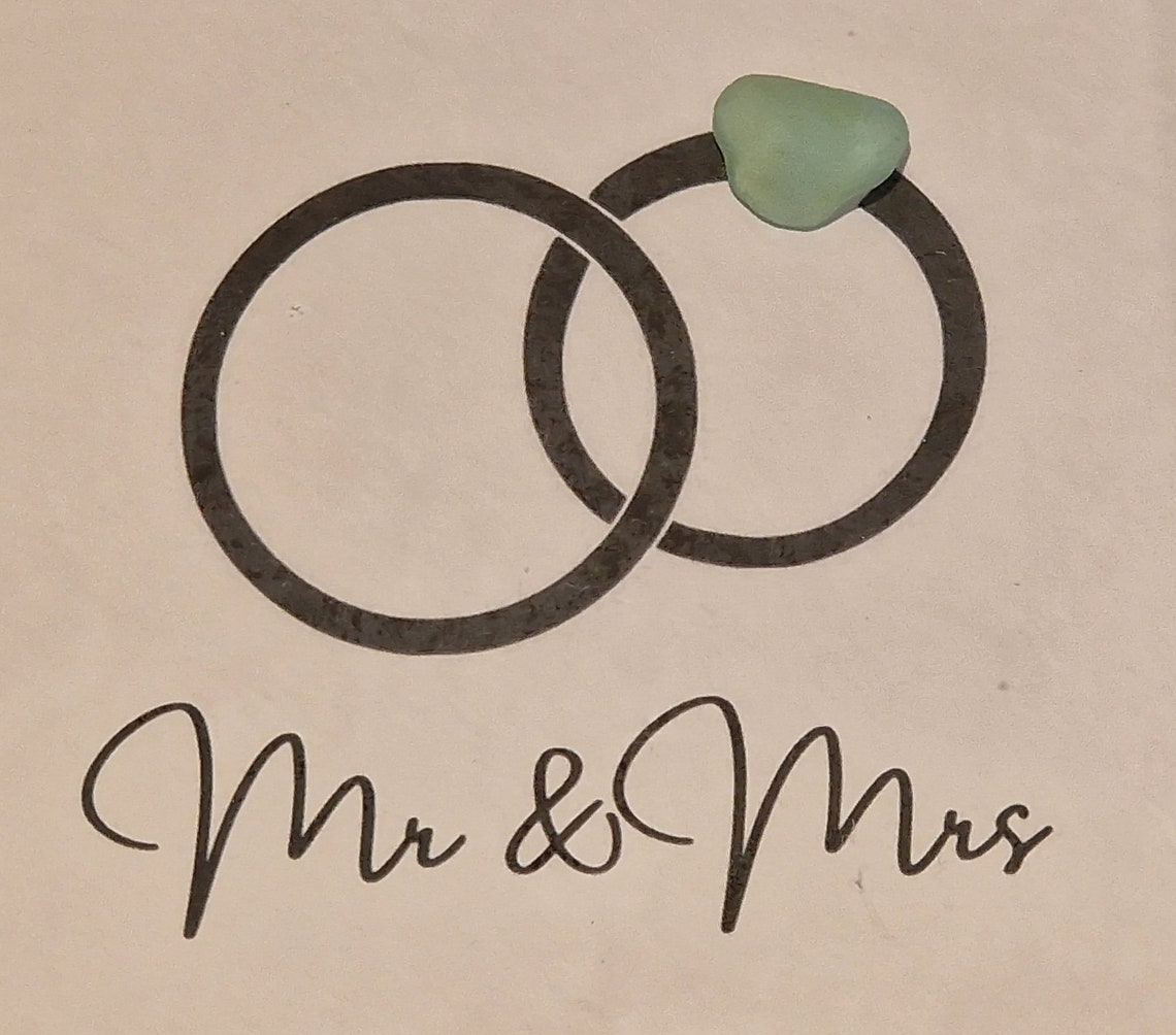 Sea Glass Wedding Picture. Wedding Rings Sea Glass Picture 6x6. Wedding ...