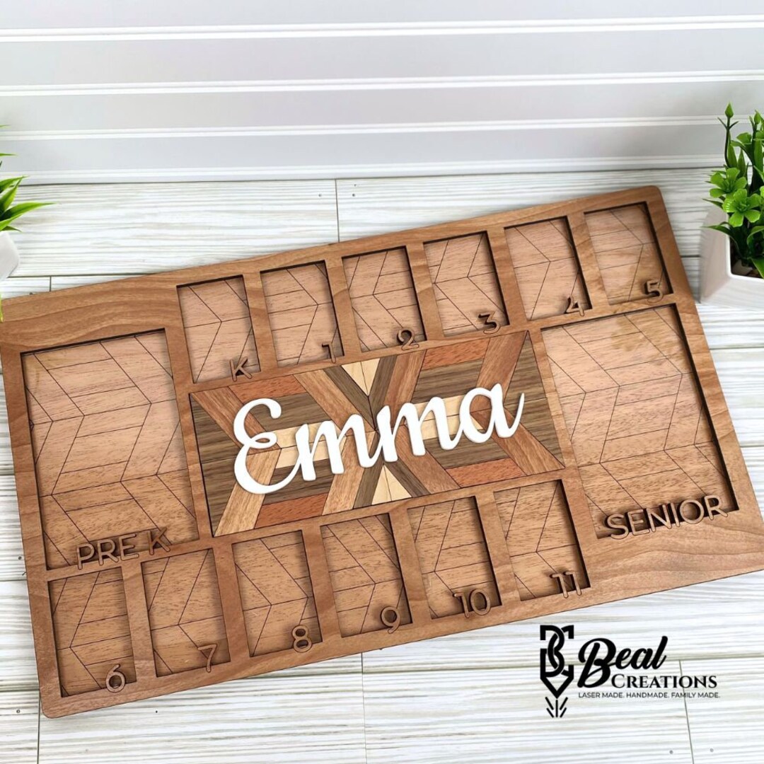 School Years Photo Frame, Baby's First Year Photo Frame, Multi-photo ...