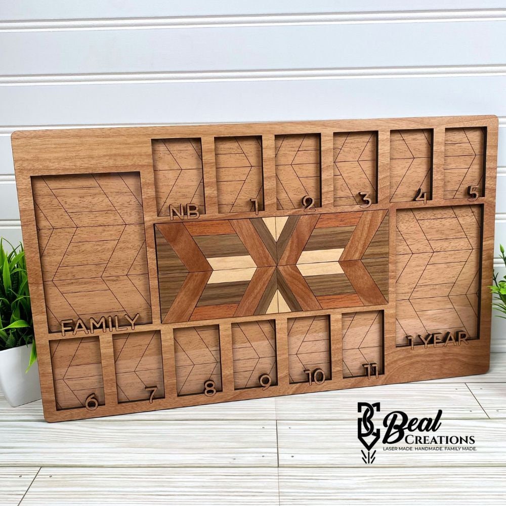 School Years Photo Frame, Baby's First Year Photo Frame, Multi-photo ...