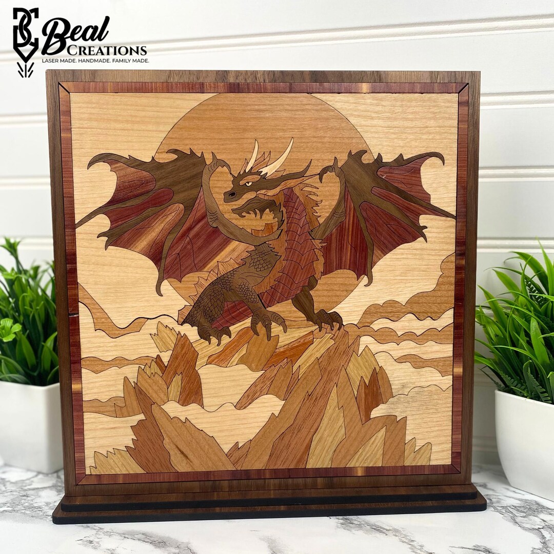 Dragon Art Shelf Decor - Etsy