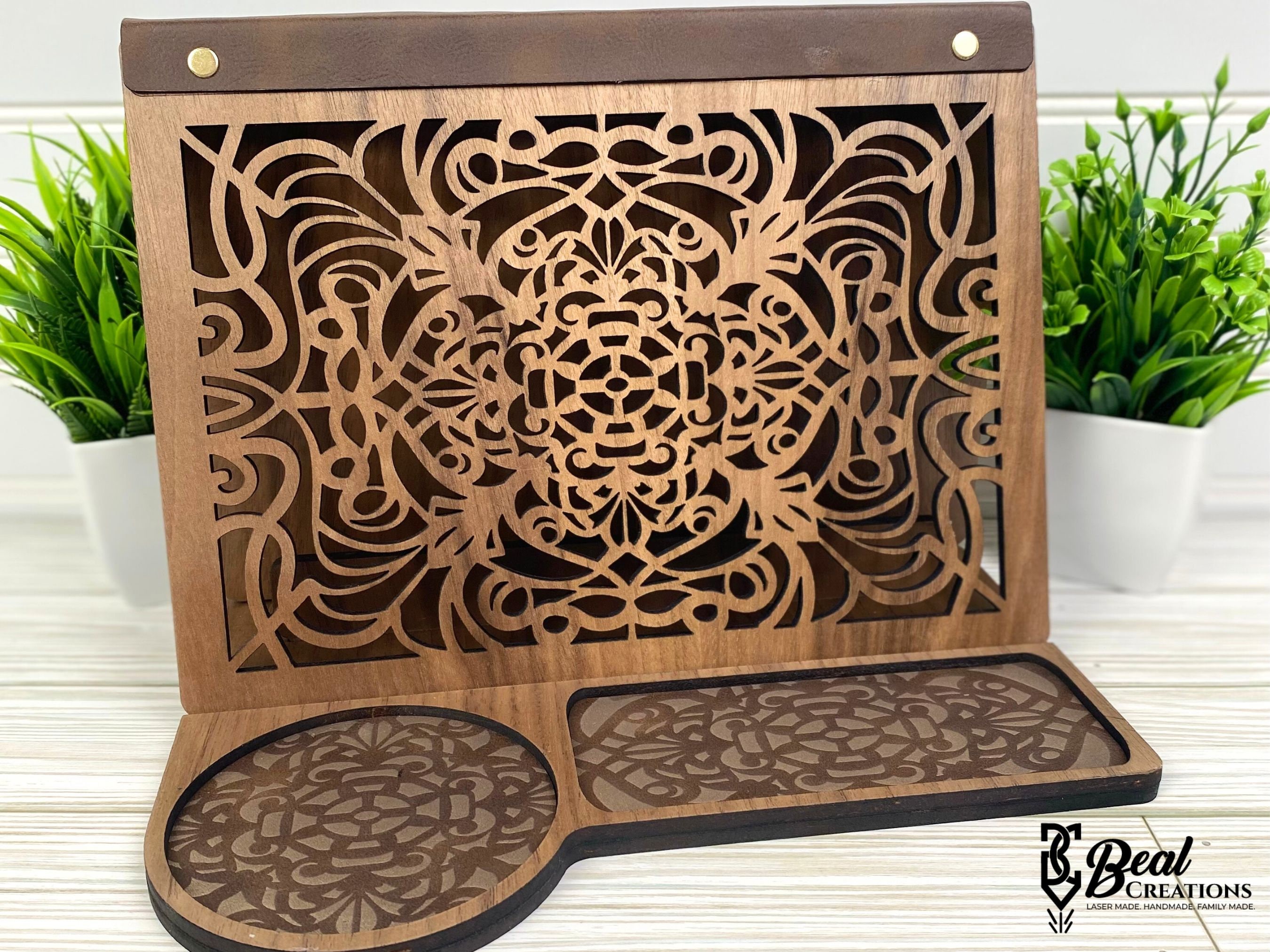 Wooden Book Valet and Tablet Display - Etsy
