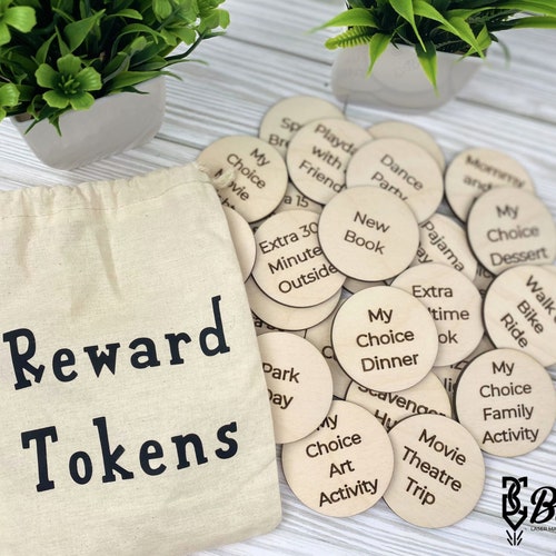 Kids Reward Tokens Encouragement Rewards Good Behavior - Etsy