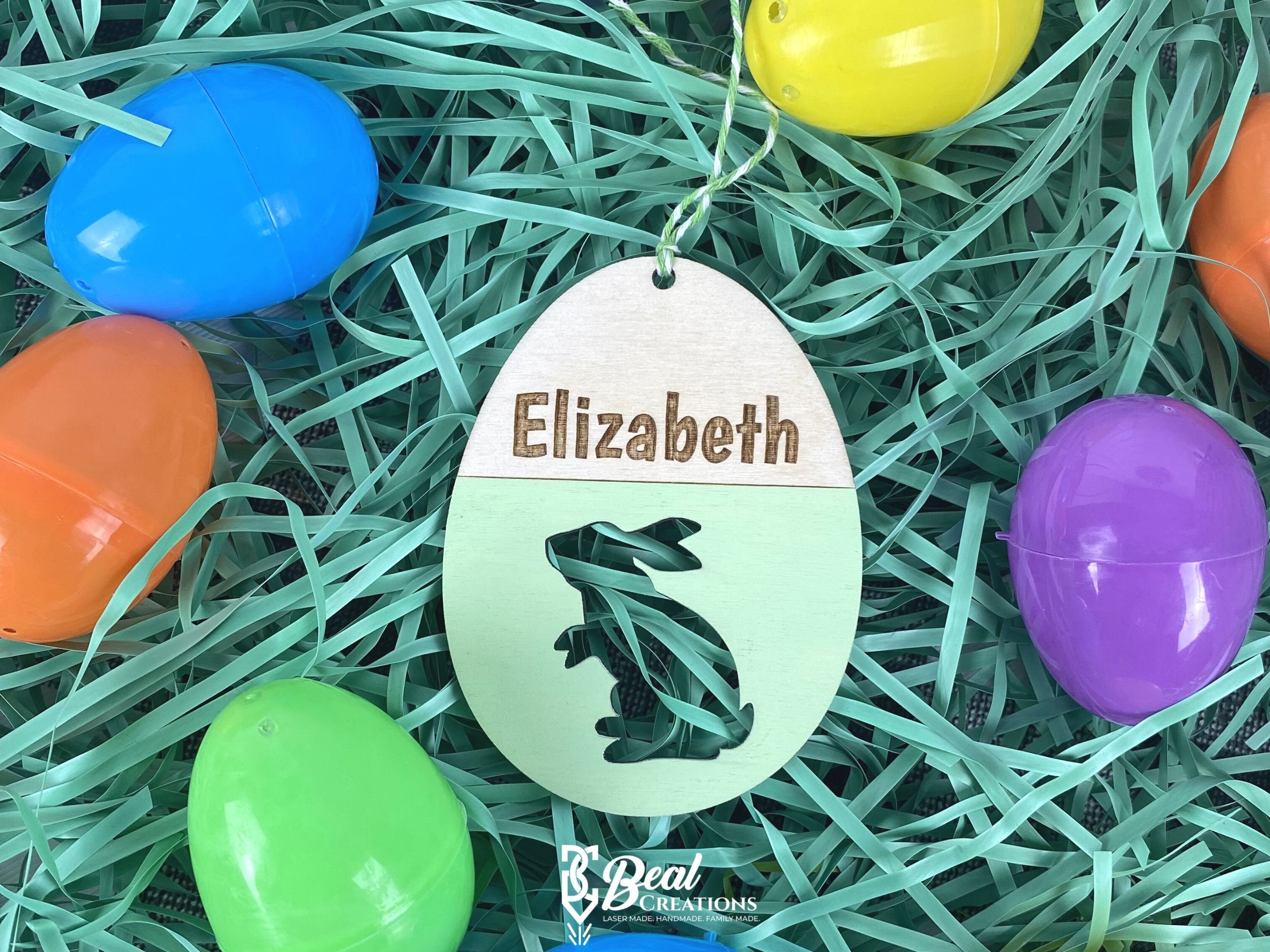Personalized Easter Basket Name Tag, Kids Easter Basket Tag, Bunny Egg ...