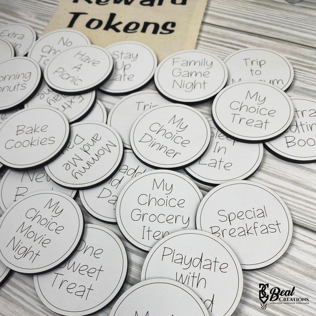 Kids Reward Tokens, Encouragement Rewards, Good Behavior Reward System ...