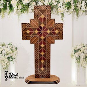 Wooden Cross Stand - Etsy